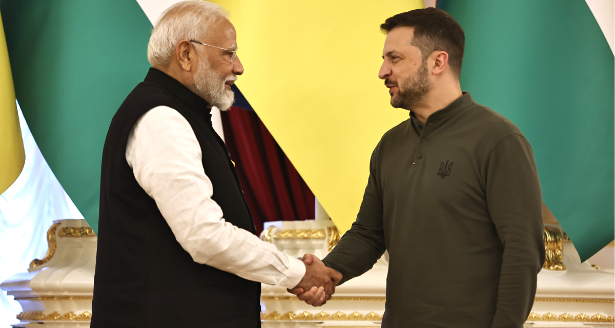 Modi Visits Ukraine in Show of ‘Strategic Autonomy’